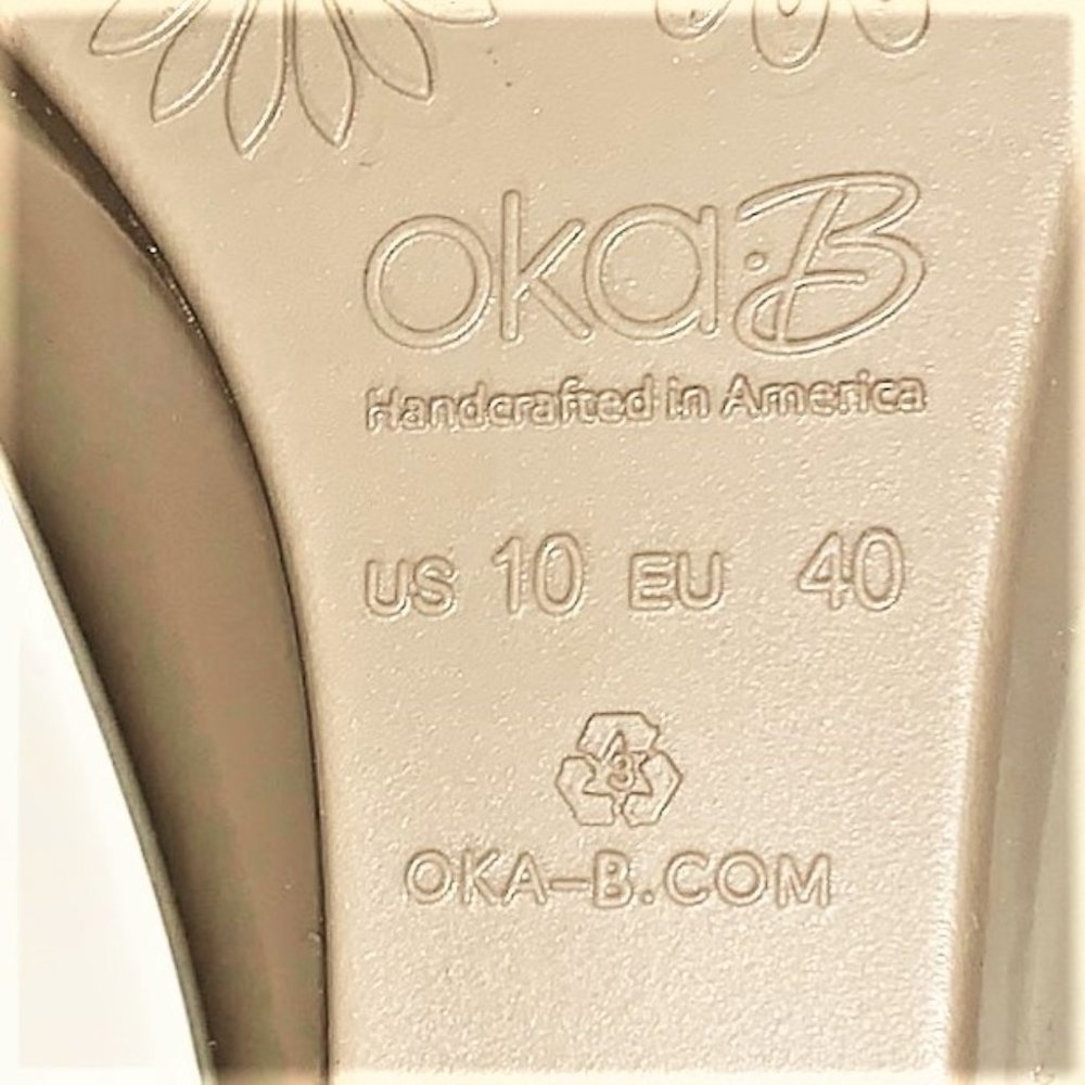 Oka B Taupe Solid Rubber Wedge Heels - Gem